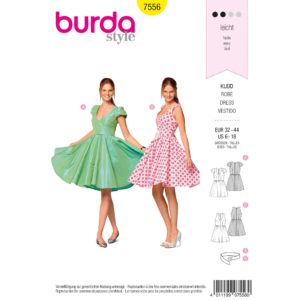 Burda Style 7556 – Kjole – Cotton Candy